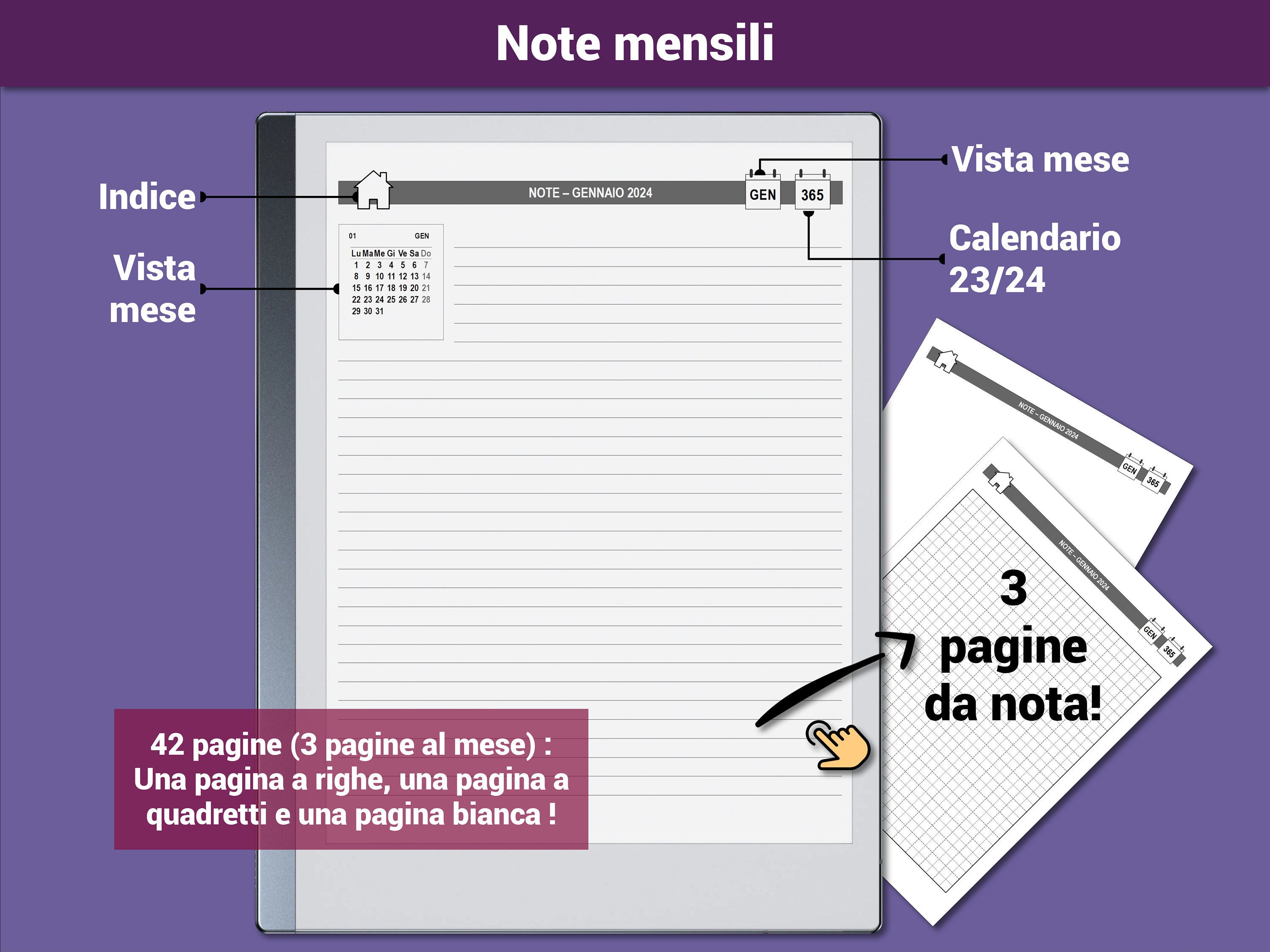 Vertical Daily Planner, the Universal Agenda 2023/2024 Pdf, With ...