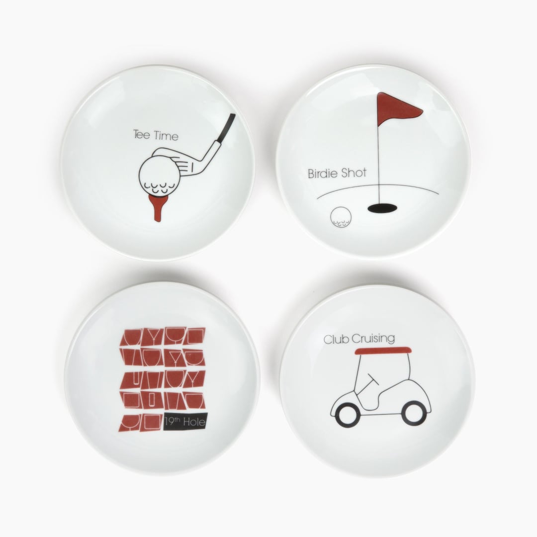 Golf Appetizer Plate Set - Etsy