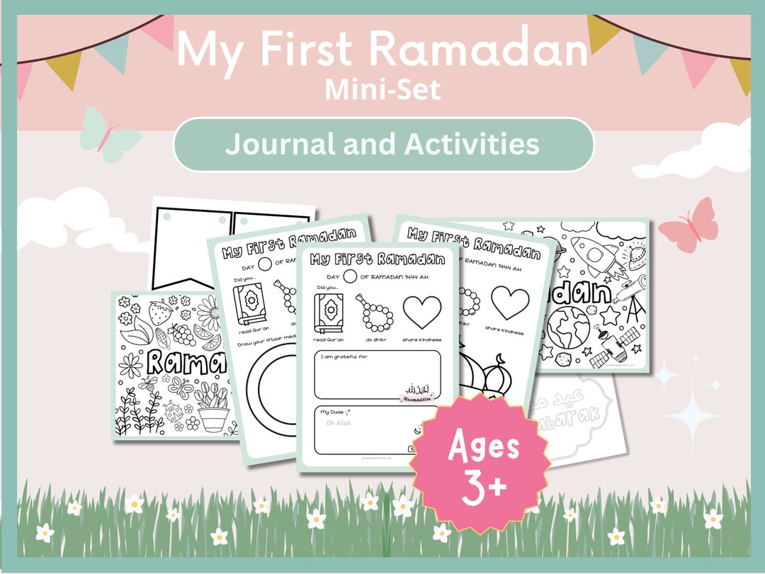 My First Ramadan Mini-set - Journal and Activities - Children’s Ramadan ...