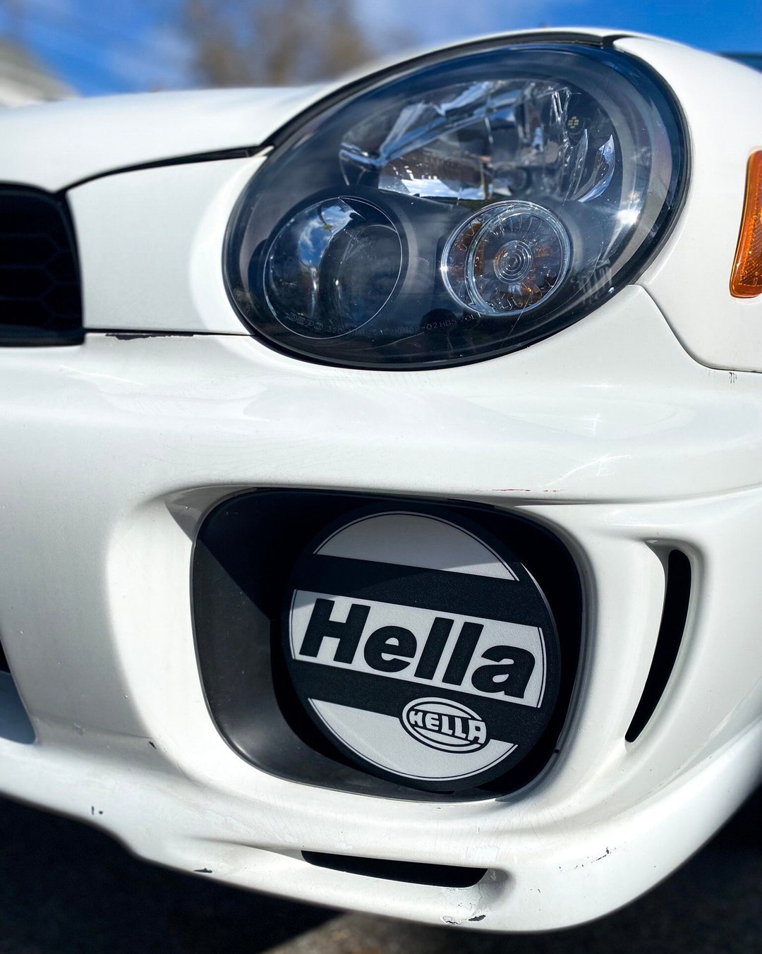 Subaru WRX Hella Style Fog Light Covers | Black Hella Caps | Set of 2 ...