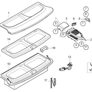 BMW E46 E36 Ti Compact | Parcel Shelf Support Bracket | Set of 2 Left ...