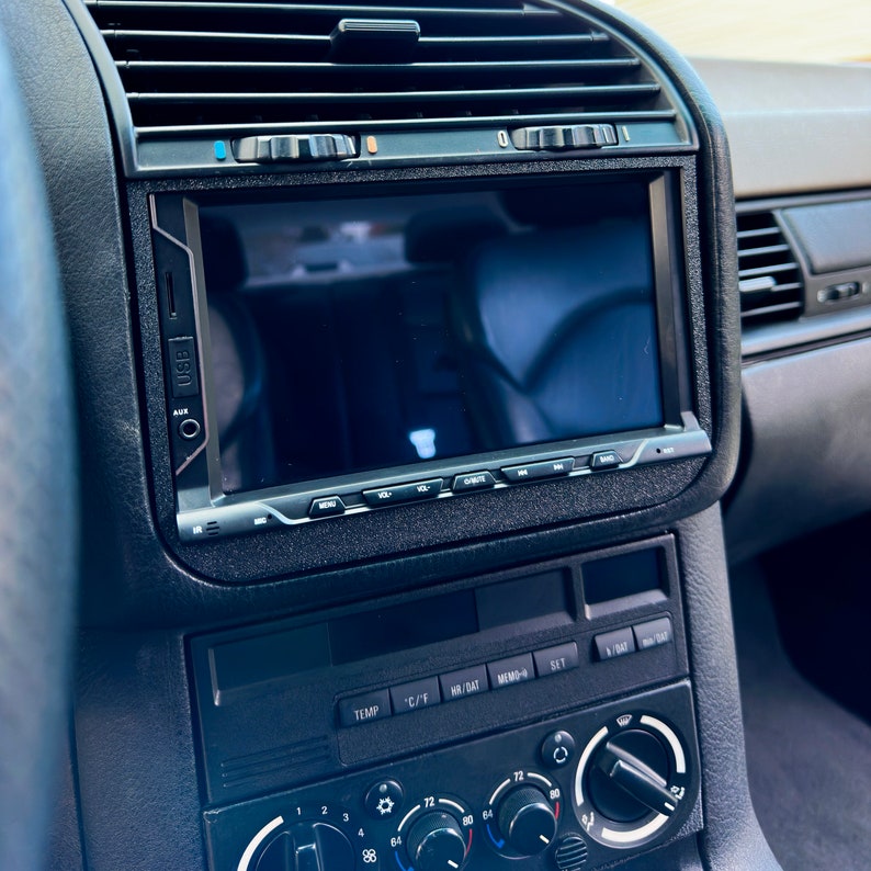 BMW E36 Double Din Head Unit Bezel Factory Style Looking Plate Receiver ...