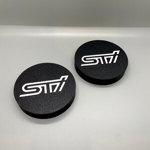 Black Subaru STI Logo Fog Light Covers | White or Pink | Fits WRX ...