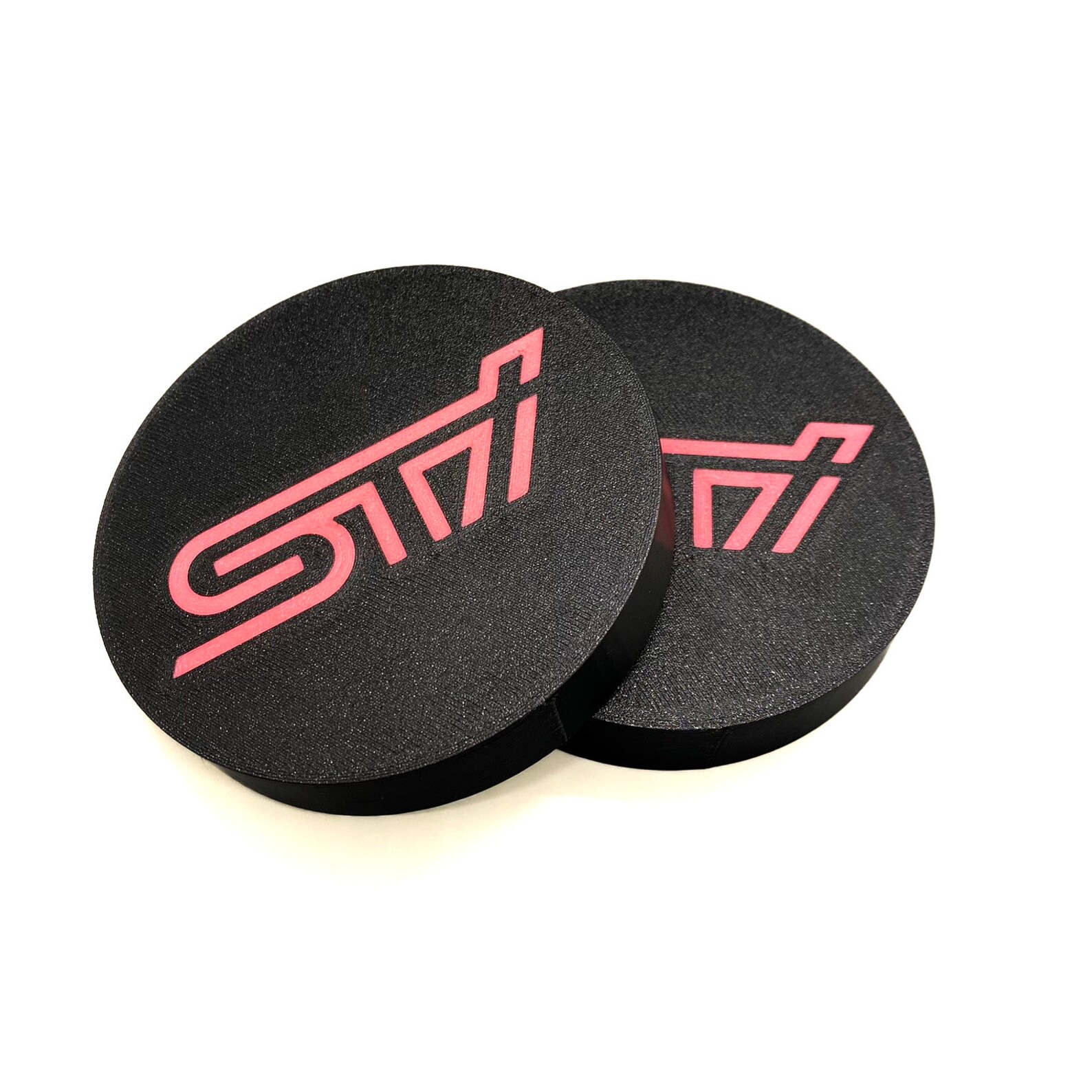 Black Subaru STI Logo Fog Light Covers White or Pink Fits WRX Bugeye ...