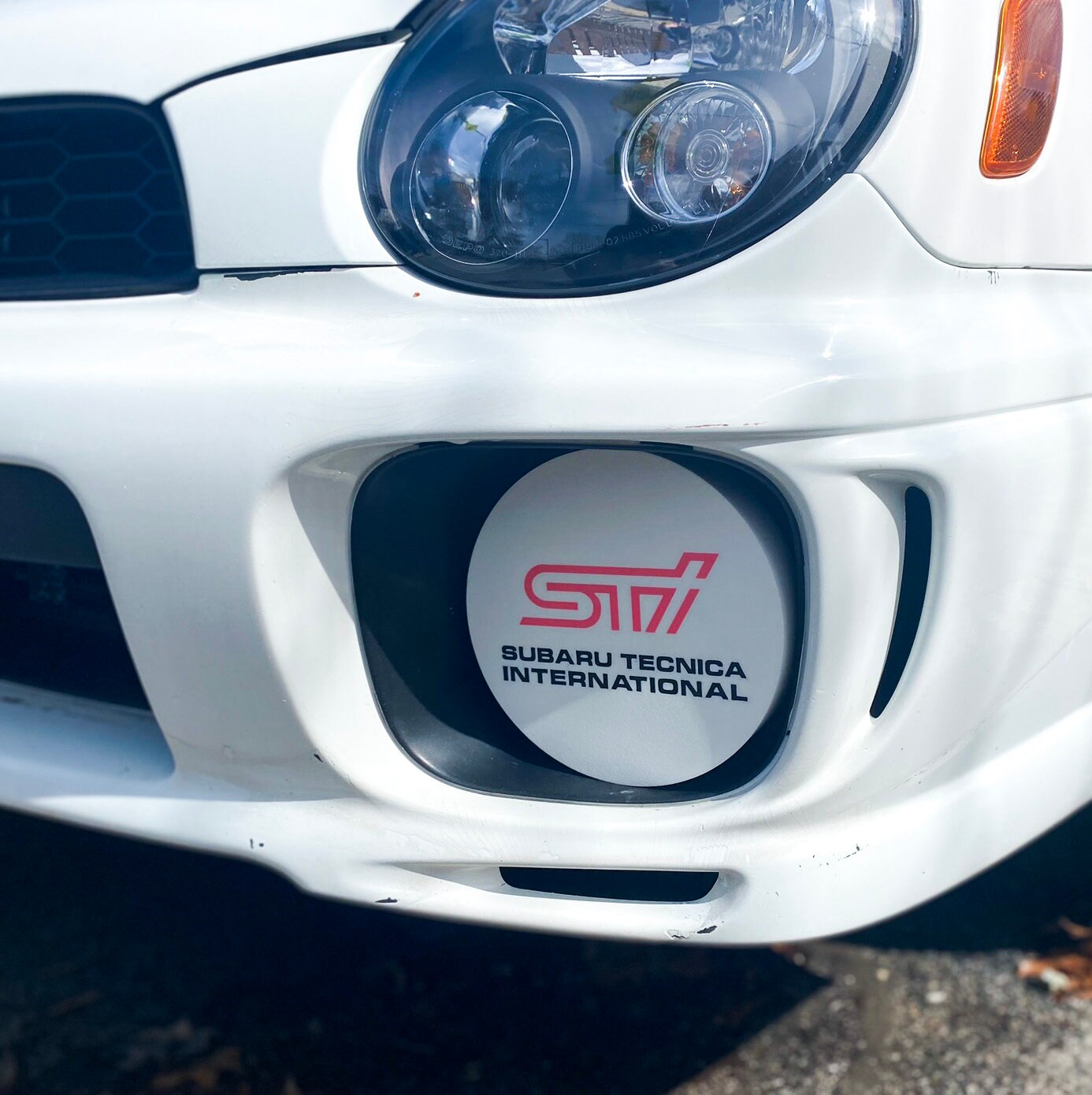 Black Subaru Technica International STI Fog Light Covers Black or White Fits WRX Bugeye 02 03 Gd Gg Rally Light Caps JDM Style Etsy