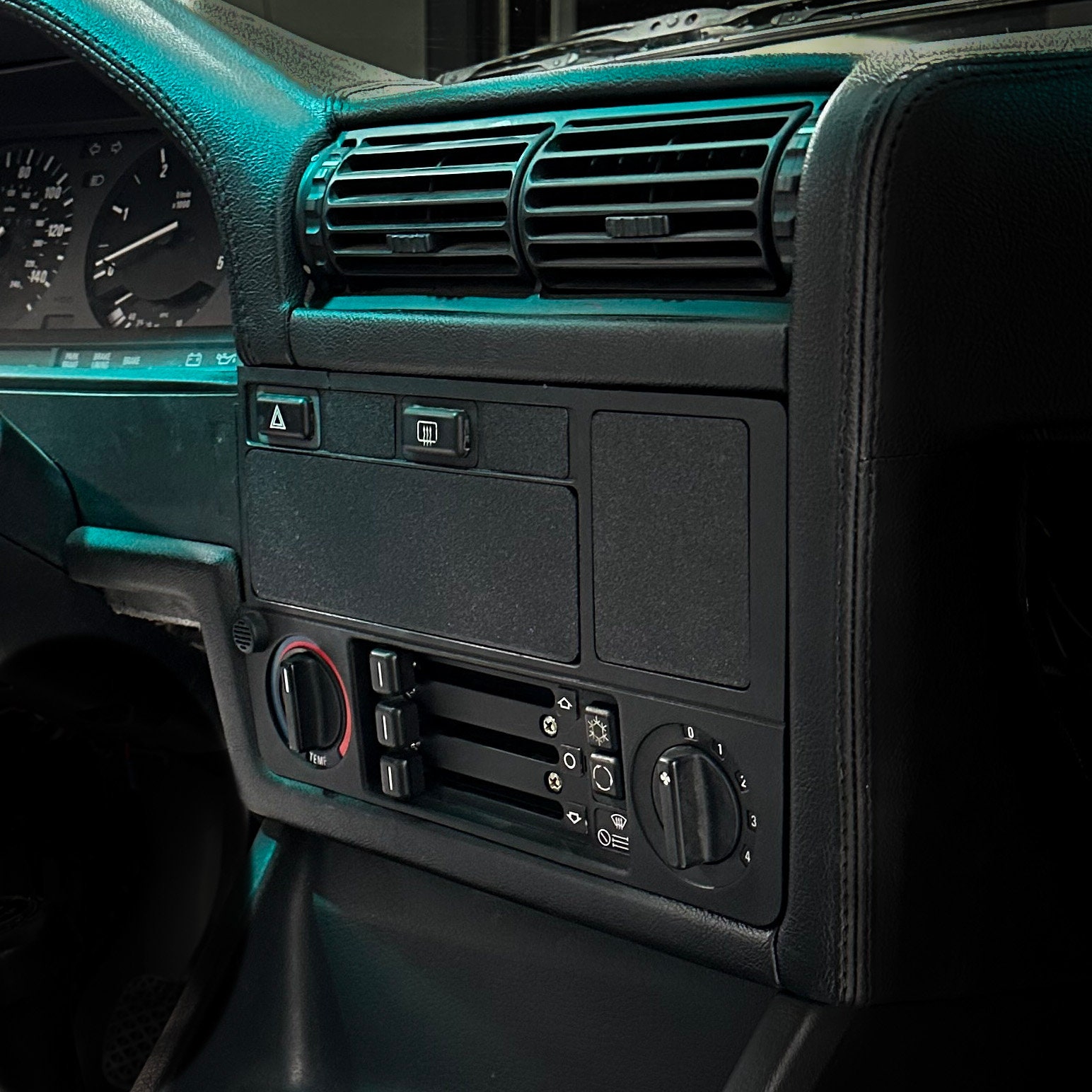 BMW E30 Radio Delete Panel OEM Style or Available With Switch Holes ...