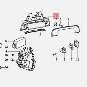 2x BMW E36 Motorsport Exterior Door Handles | Lightweight M3 GTR Handle ...