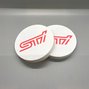 Black Subaru STI Logo Fog Light Covers | White or Pink | Fits WRX ...