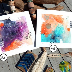 3 Colors Plus - Colorful Traditional Abstract Painting, Wall Art or ...