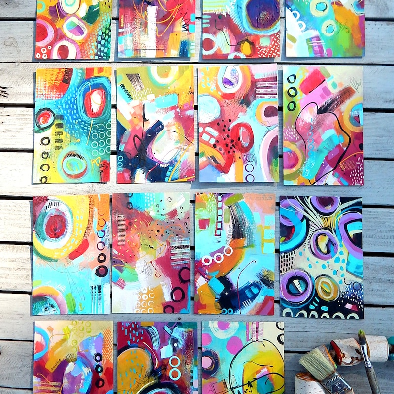 Small Abstract Art - Etsy