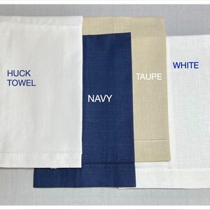 Make Your Own Monogrammed Embroidered Hand Towel, Personalized Linen ...