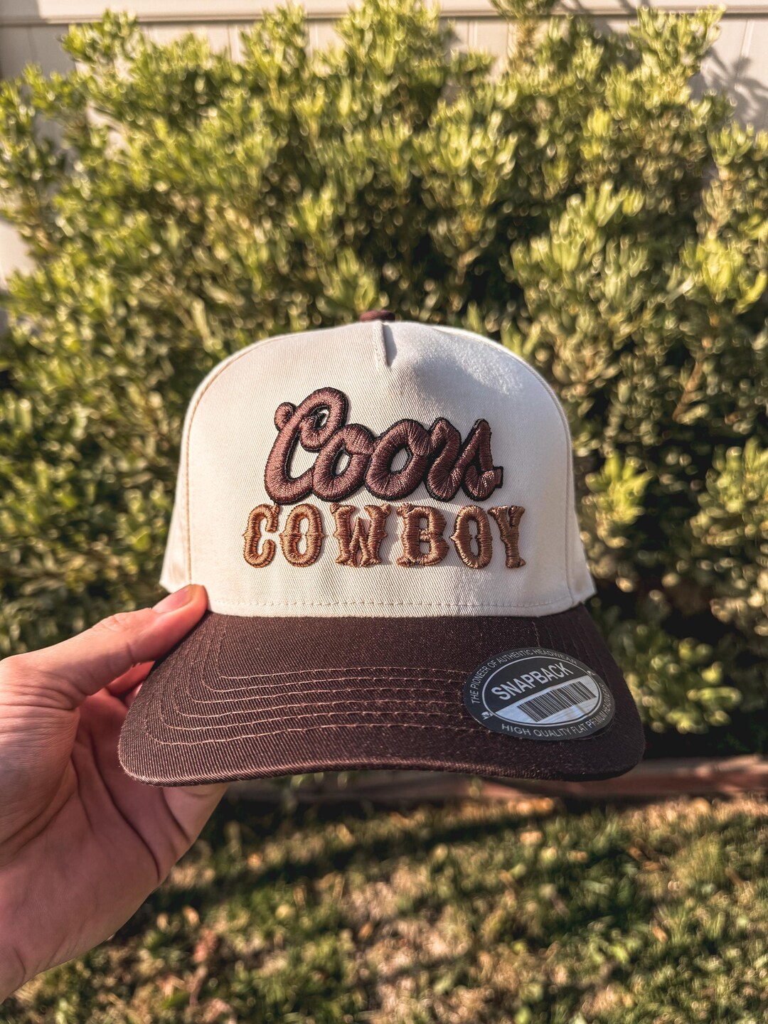 Neutral Coors Cowboy Embroidered Hat - Etsy