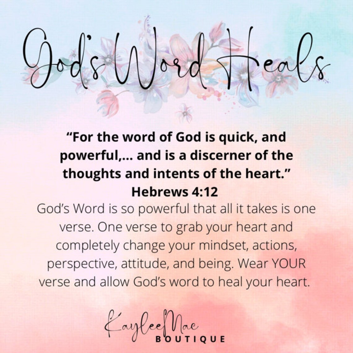 God's Word Heals, Word Before World, Scripture Jewelry, Bible Jewelry ...