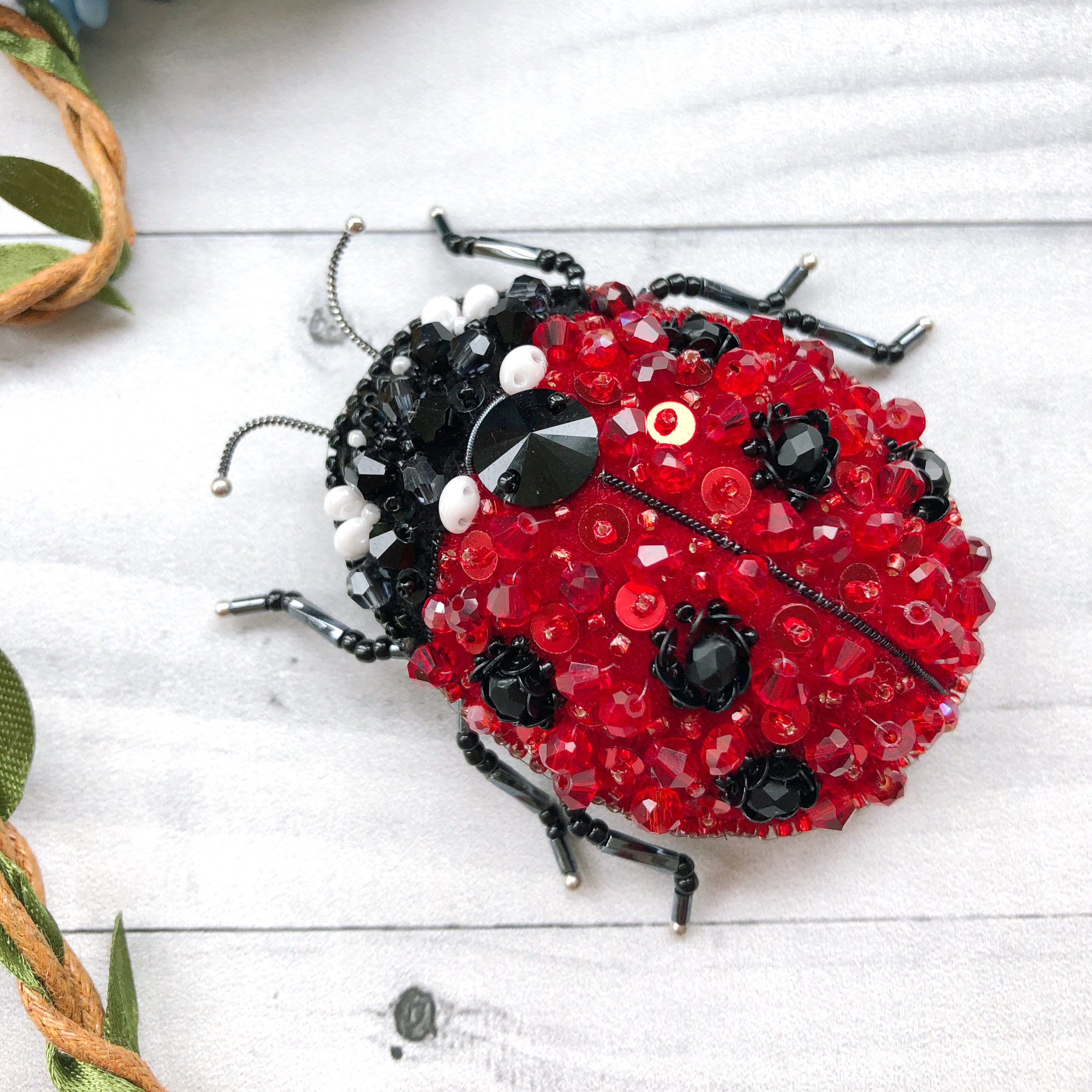 Beading Patterns Insect Brooch Diy Embroidery Jewelry Making - Etsy