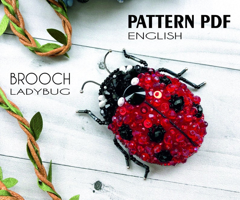 Beading Patterns Insect Brooch Diy Embroidery Jewelry Making - Etsy