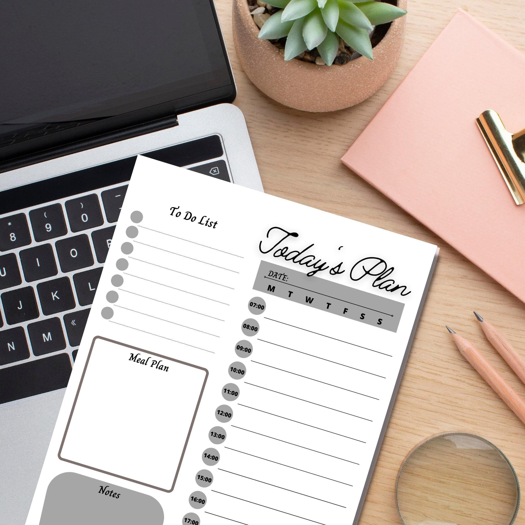 Daily Planner Page Printable, Daily Planner Page PDF, Printable Daily ...