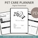 Dog Care Planner Printable, Dog Health Tracker, Printable Pet Health ...