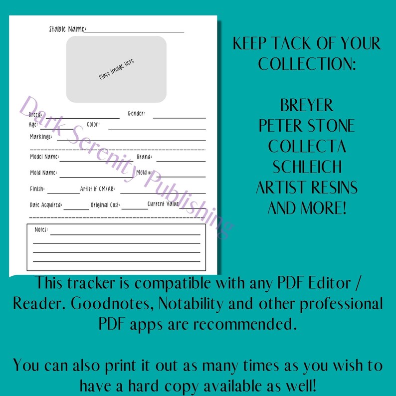 Model Horse Collection Tracker, Breyer Tracker, Peter Stone Collection ...