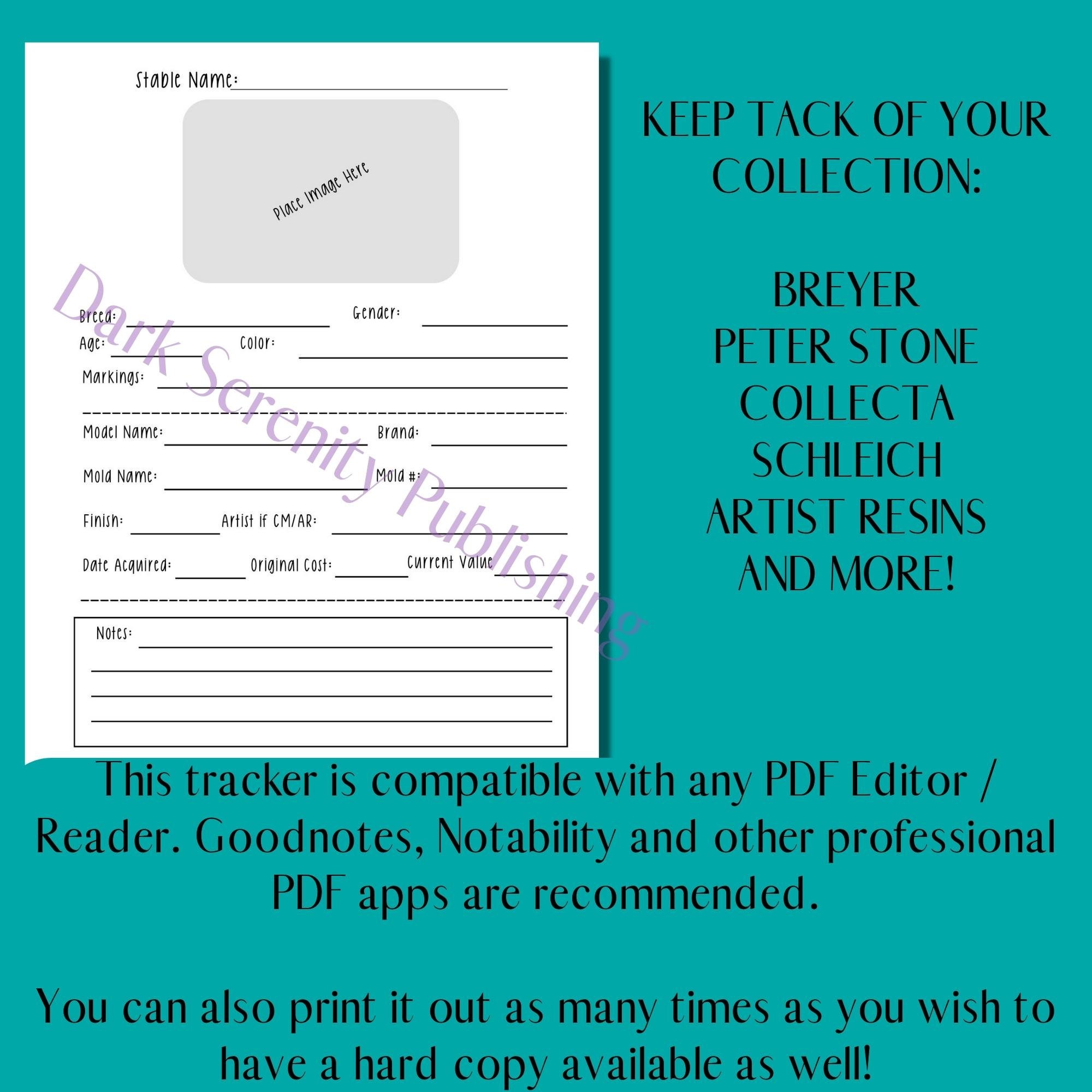 Model Horse Collection Tracker, Breyer Tracker, Peter Stone Collection ...