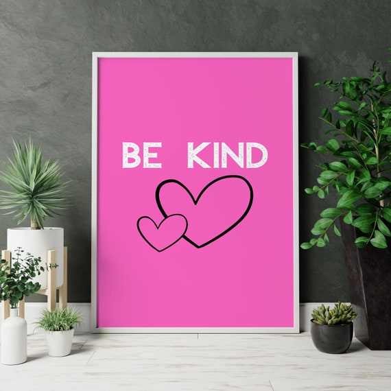 Printable Inspirational Pink Wall Art Downloadable Digital - Etsy
