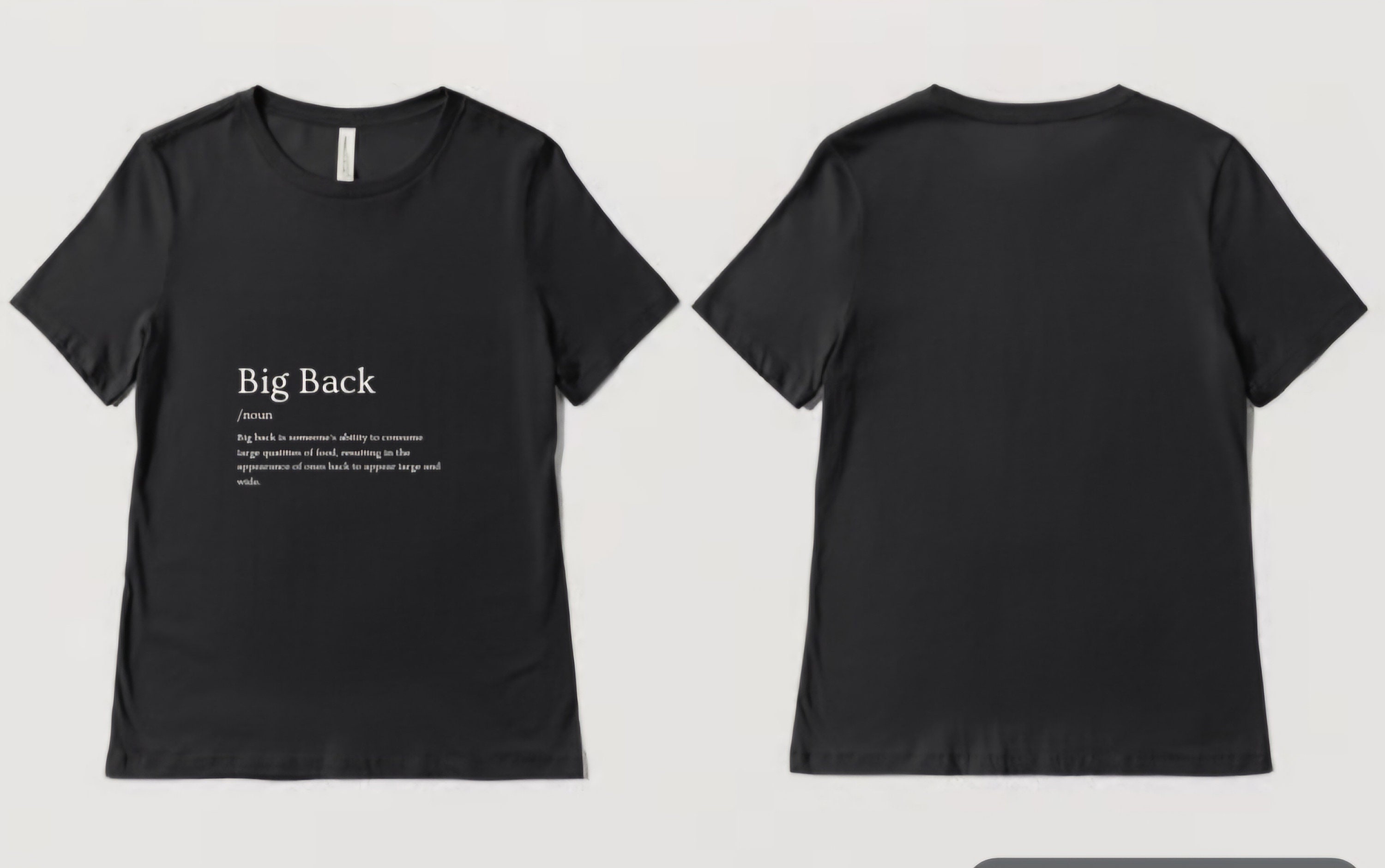 Unisex Graphic Trendy Big Back Humor T-shirt Custom Opts - Etsy