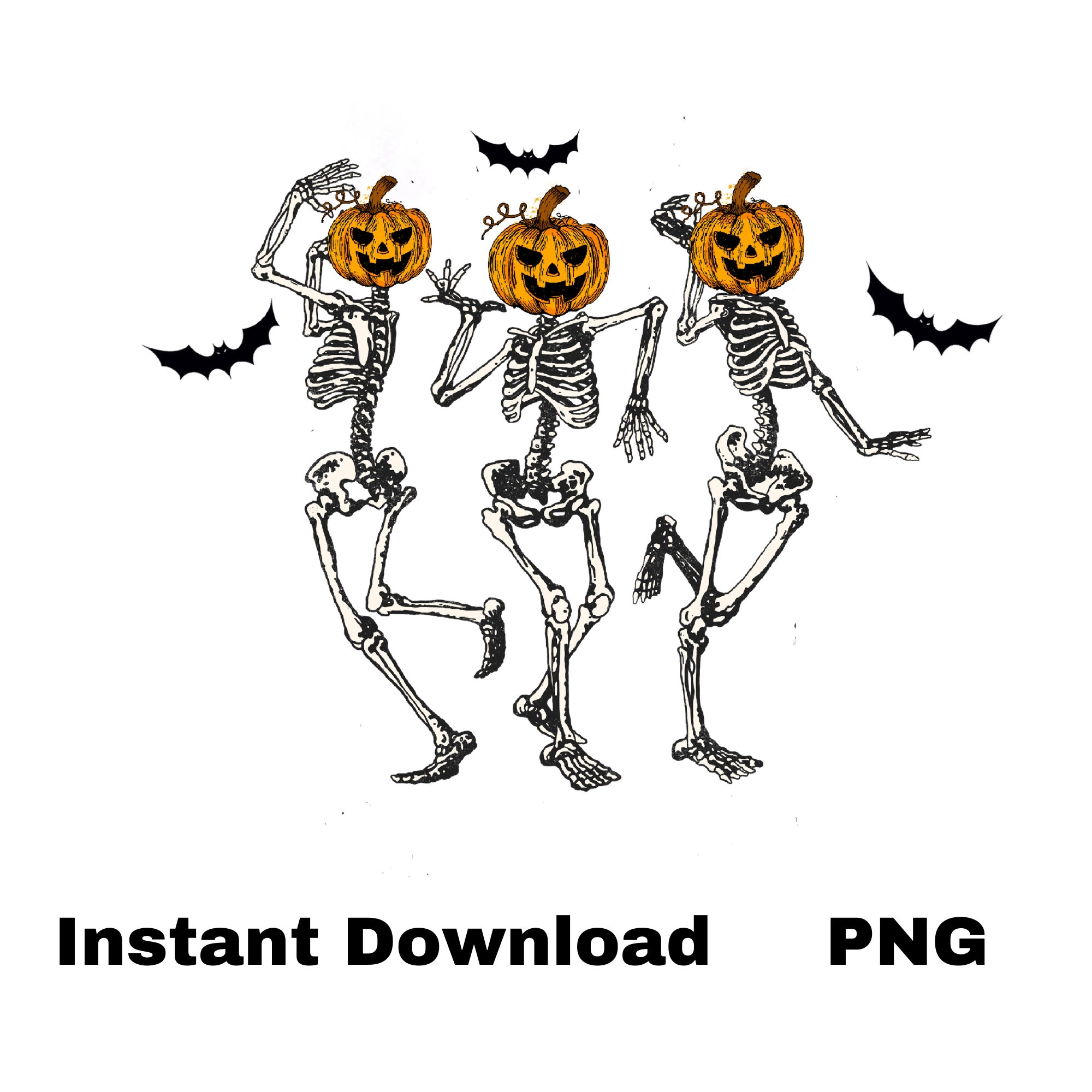 Dancing Skeletons Halloween PNG Skeletons Skull Dancing - Etsy