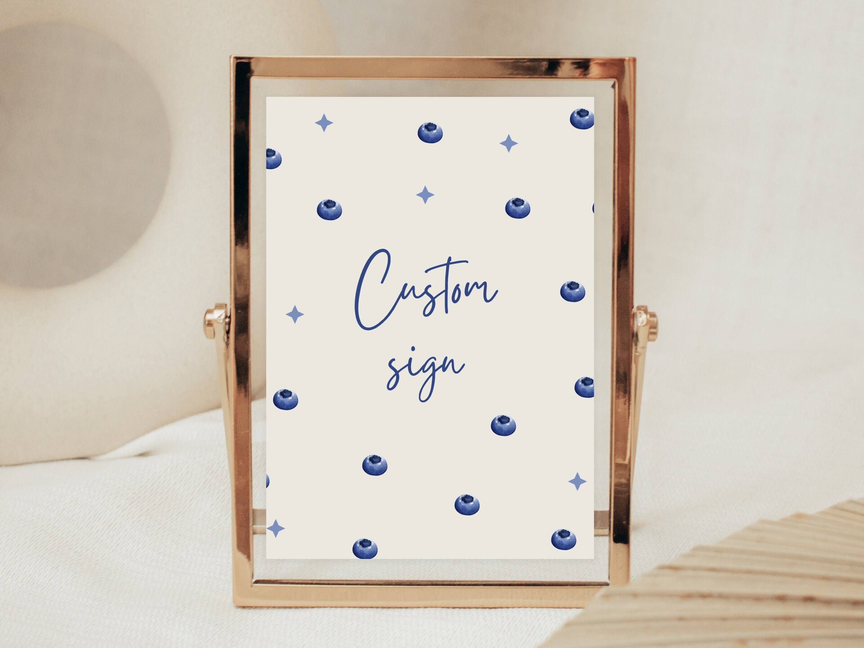 Blueberry Baby Shower Welcome Sign, Berry Theme Welcome Sign Baby ...