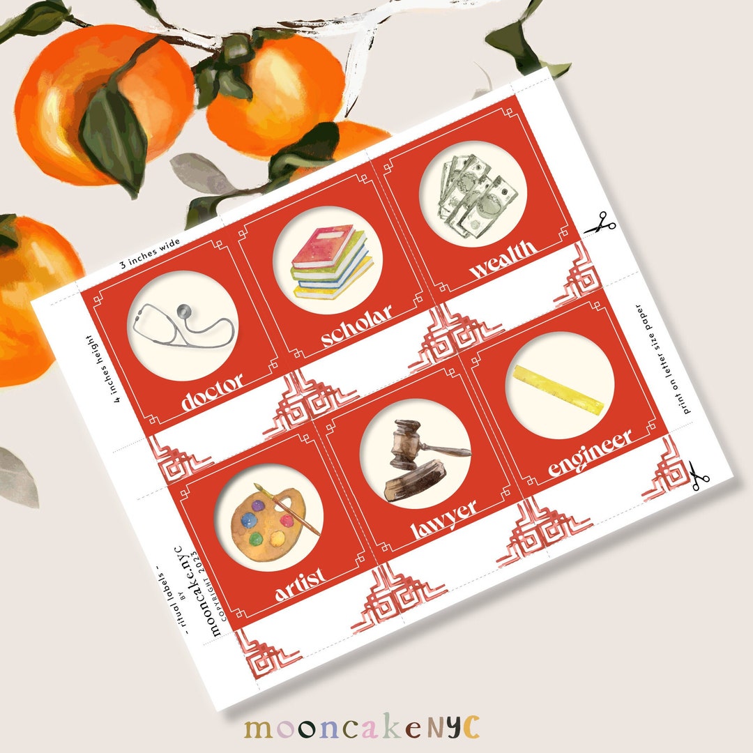 Persimmon 1st Birthday Thôi Nôi, Doljabi, Zhuazhou Ritual Labels ...