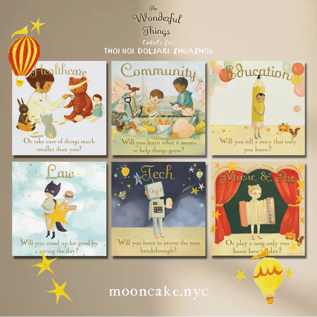 The Wonderful Things You Will Be Inspired Labels | 3x4, 1st Birthday ...
