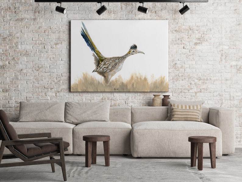 Roadrunner, Acrylic Painting, Printable, Wall Art, Download, Animal ...