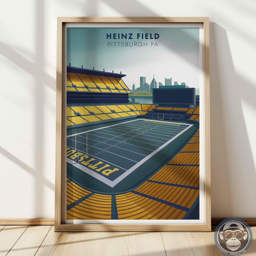 Heinz Field Inspired Poster — Pittsburgh Football Stadium Wall Art ...