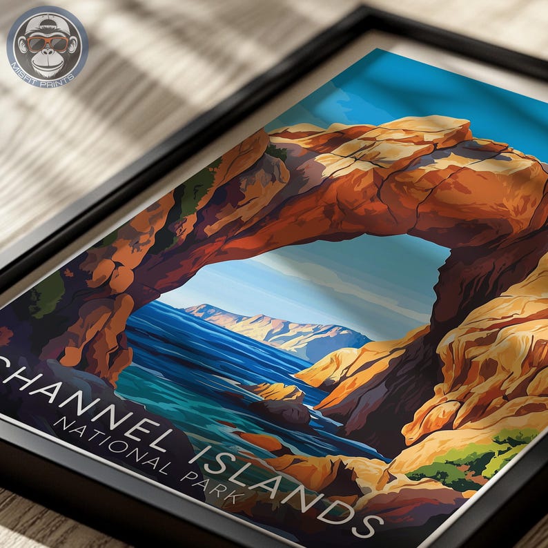 Channel Islands National Park Poster: Vintage California Travel Wall ...