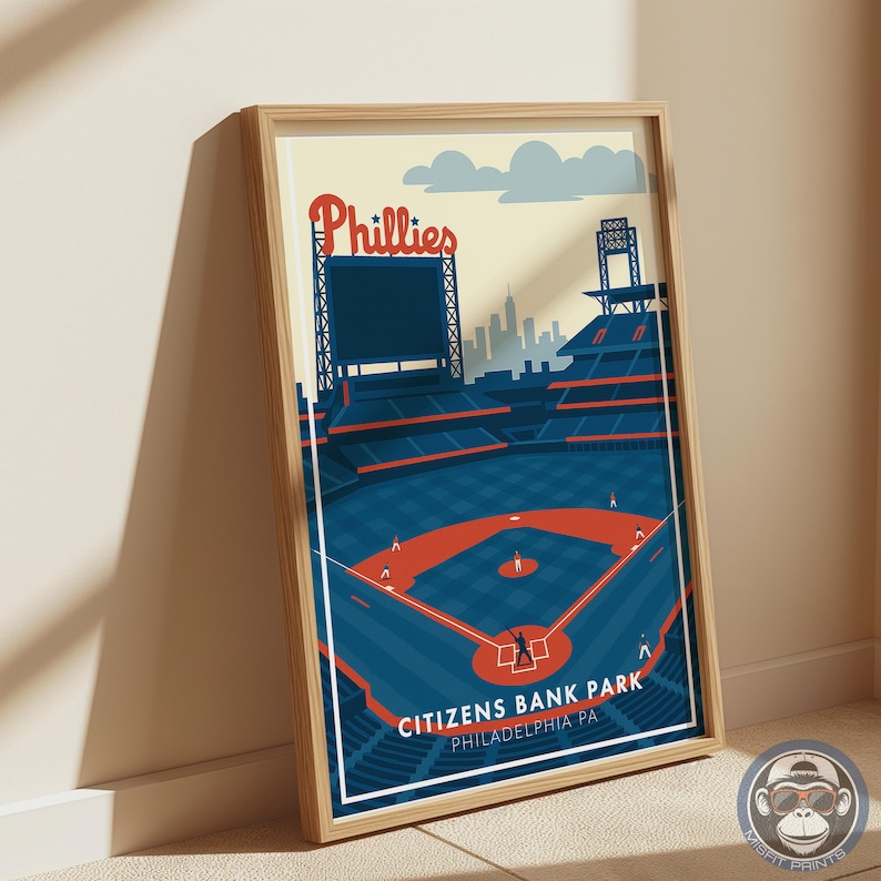 Philadelphia Citizens Bank Park Poster – Phillies Baseball Stadium Wall ...