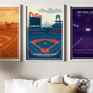 Philadelphia Citizens Bank Park Poster – Phillies Baseball Stadium Wall ...