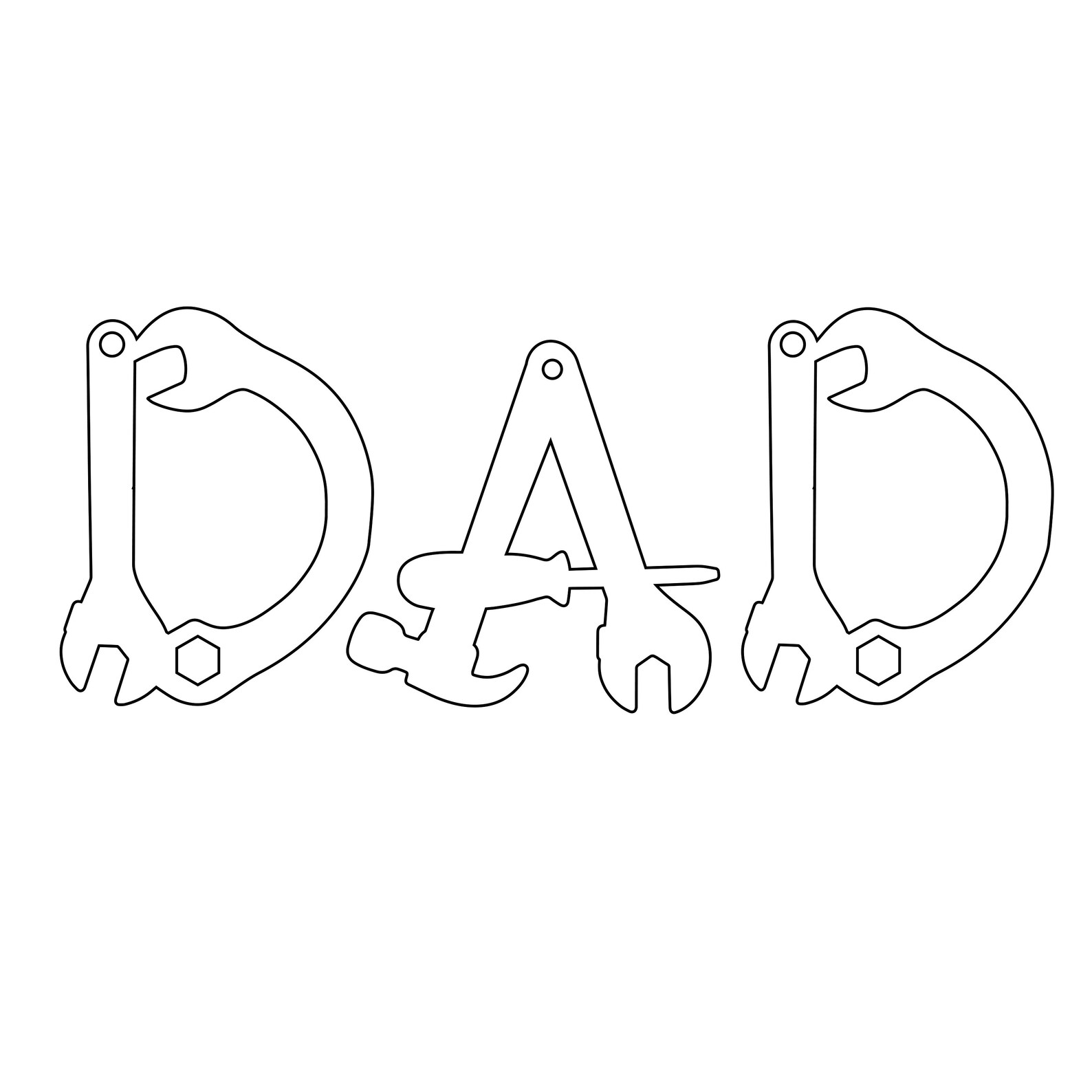 Dad Tools Design Fathers Day SVG JPEG PNG - Etsy