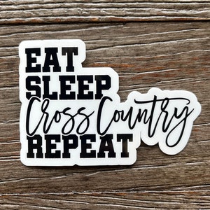 Cross Country Sticker, Cross Country Runner, Female Runner Gift, Male ...