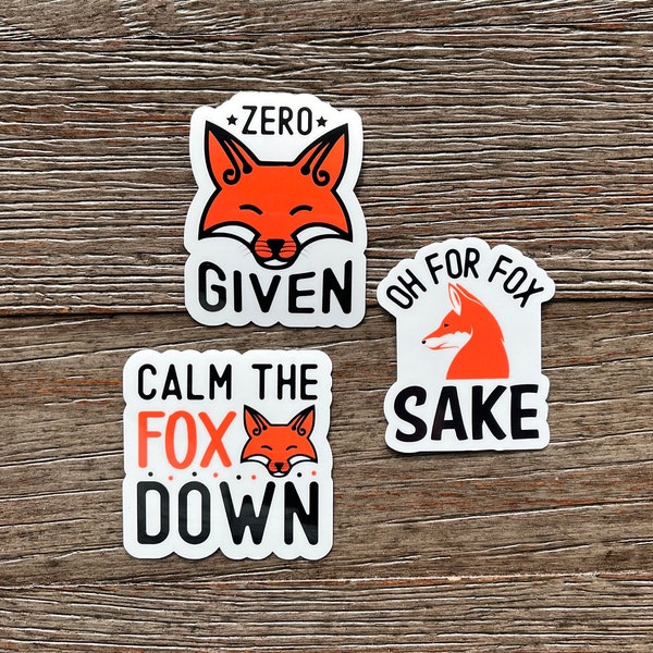 Fox Sticker - Etsy