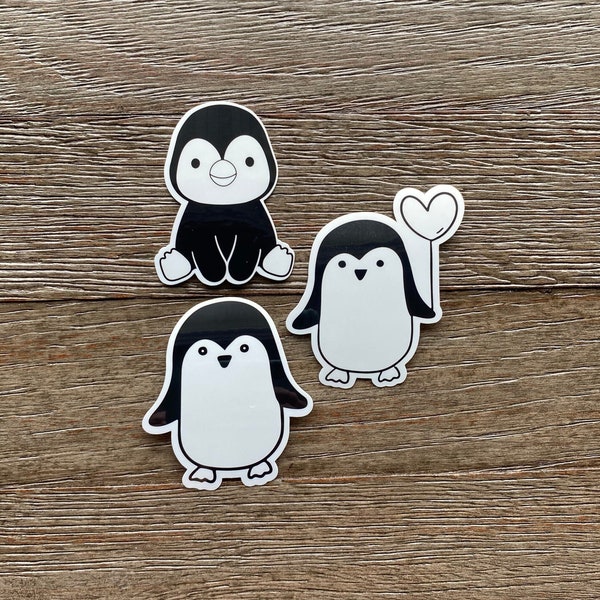 Penguin Water Bottle Stickers - Etsy