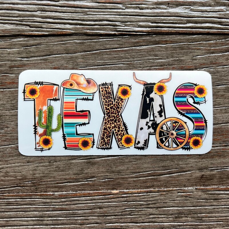 Texas Sticker - Etsy