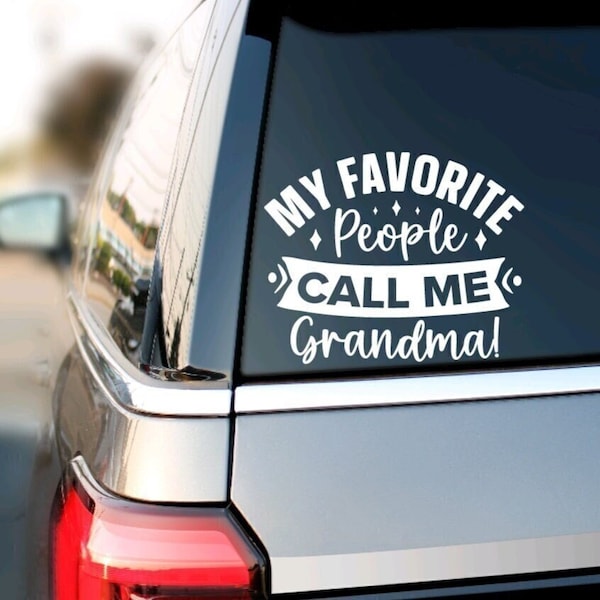 Window Decal Car Grandkids - Etsy
