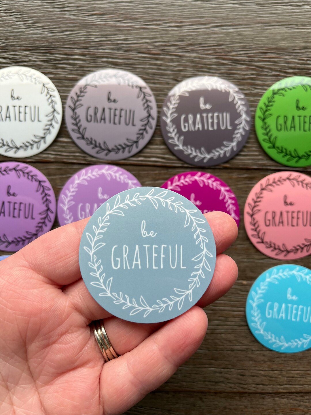 Be Grateful Sticker, Cute Stickers Water Bottle, Positive Stickers ...