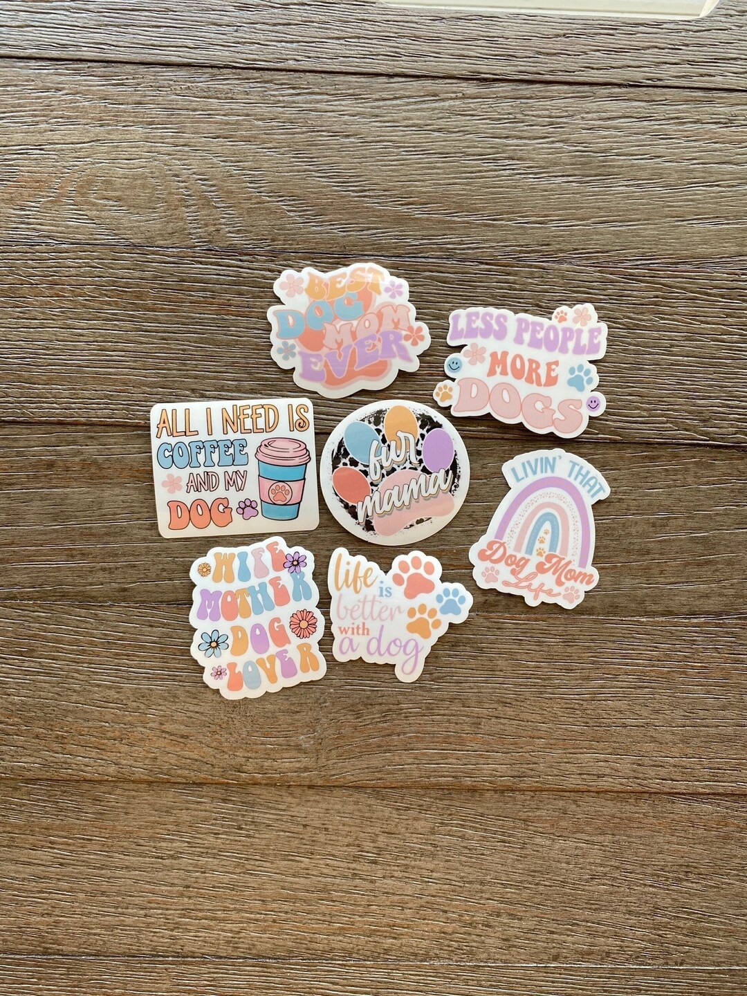 Dog Mom Sticker Pack, Fur Mom Stickers, Dog Stickers, Dog Mom Gifts for ...