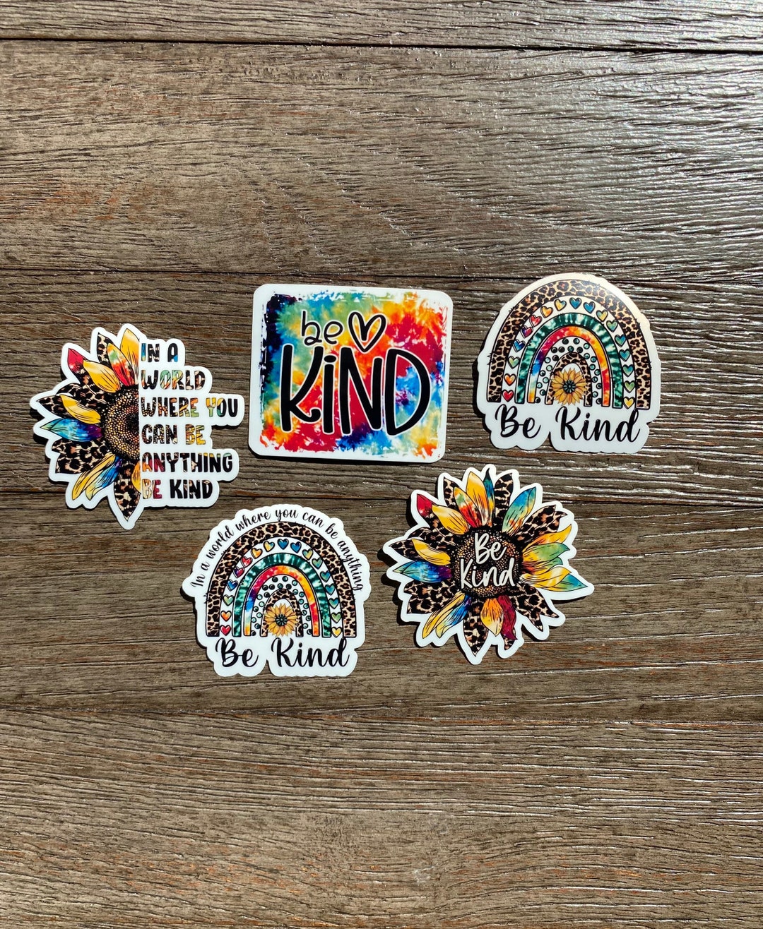 Be Kind Stickers, Kindness Sticker Pack, Student Gift, Tie Dye ...