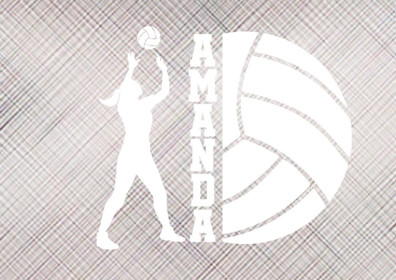 Volleyball Decal Volleyball Car Decal Volleyball Sticker for - Etsy