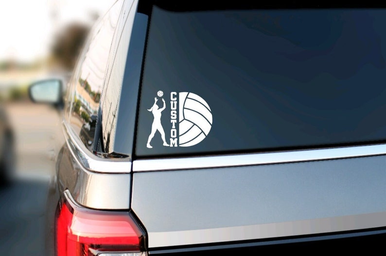 Volleyball Decal, Volleyball Car Decal, Volleyball Sticker for Car ...