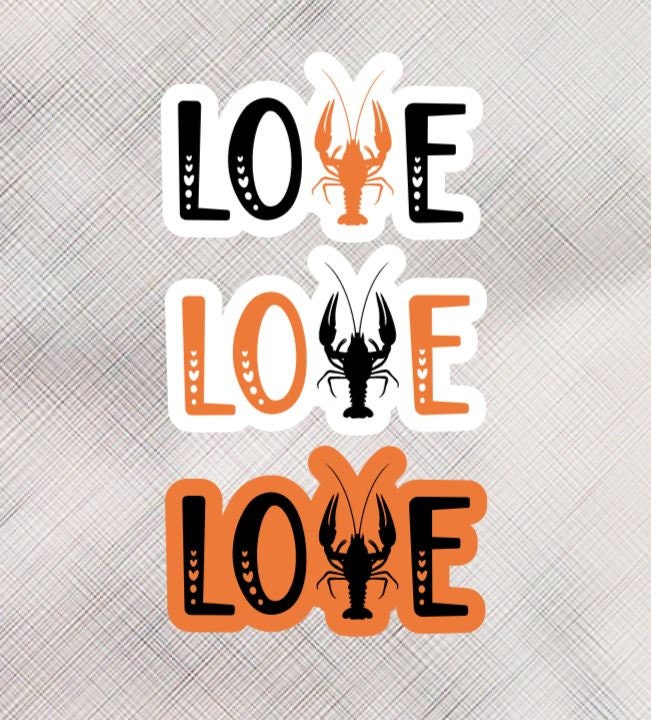 Crawfish Sticker Crayfish Sticker Crawfish Boil Decorations - Etsy
