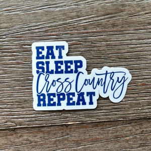 Cross Country Sticker, Cross Country Runner, Female Runner Gift, Male ...