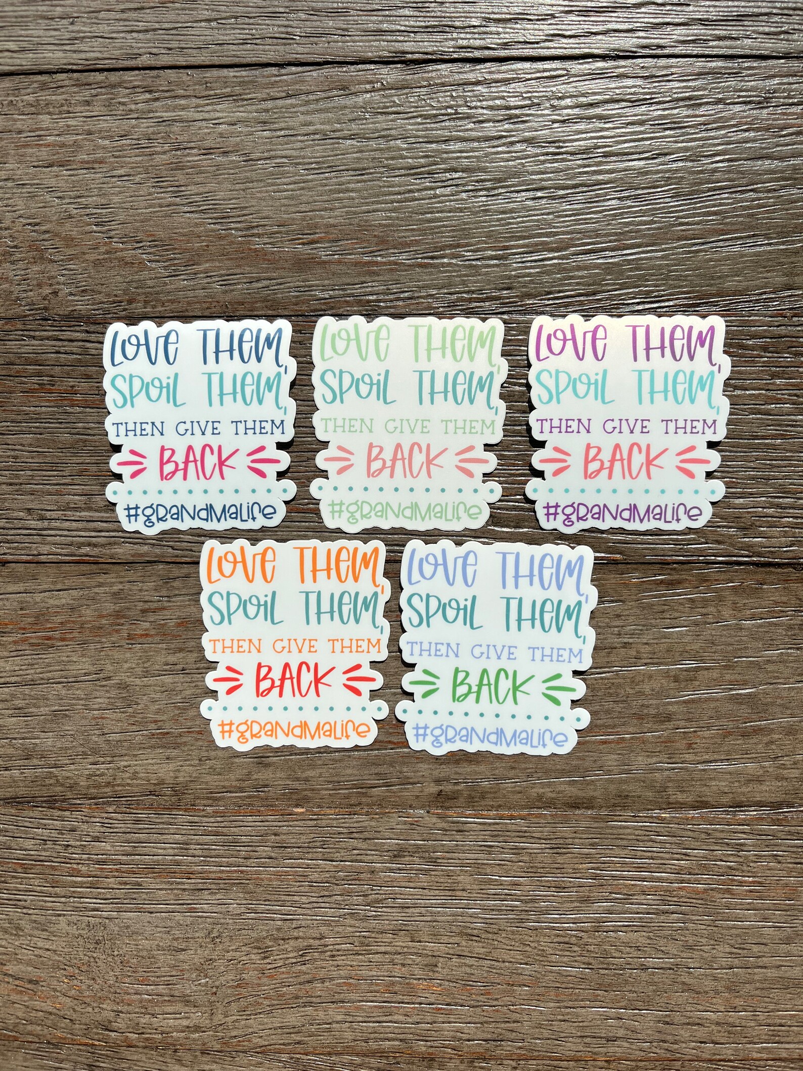 Grandma Sticker, Grandkids Spoiled Here, Grandma Birthday Gift Small ...