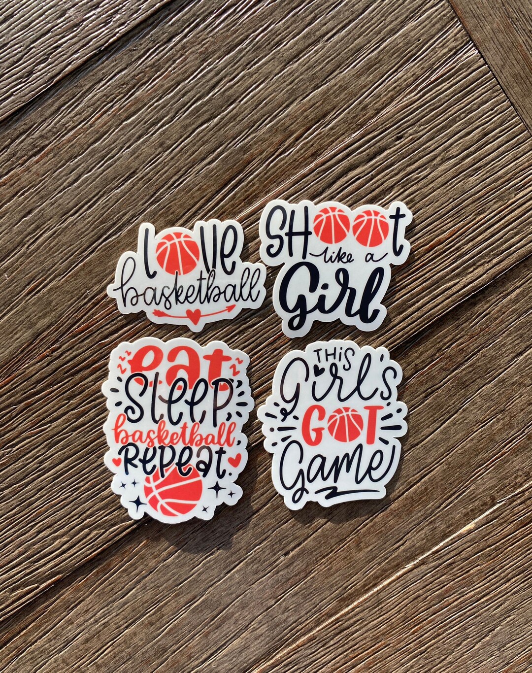 Basketball Stickers, Girl Basketball Gift, Girls Basketball Birthday ...