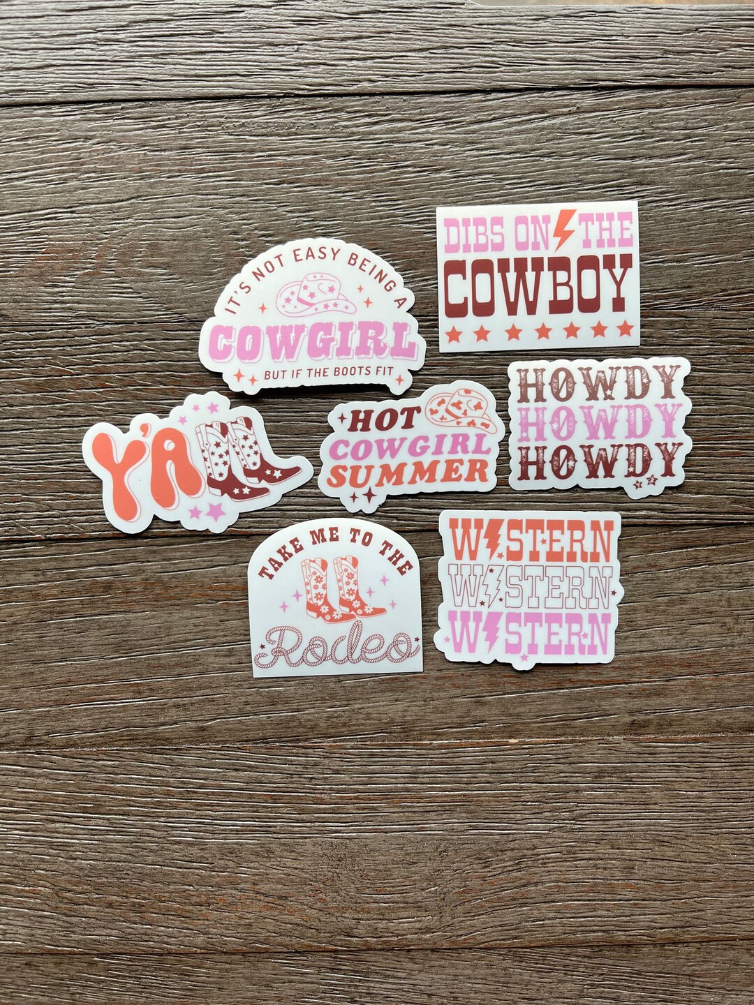 Cowgirl Sticker Pack, Western Sticker Pack, Howdy Sticker, Yall Sticker ...